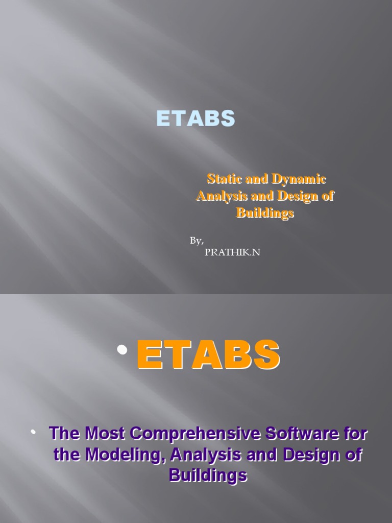 ETABS Building Analysis & Design Guide | PDF