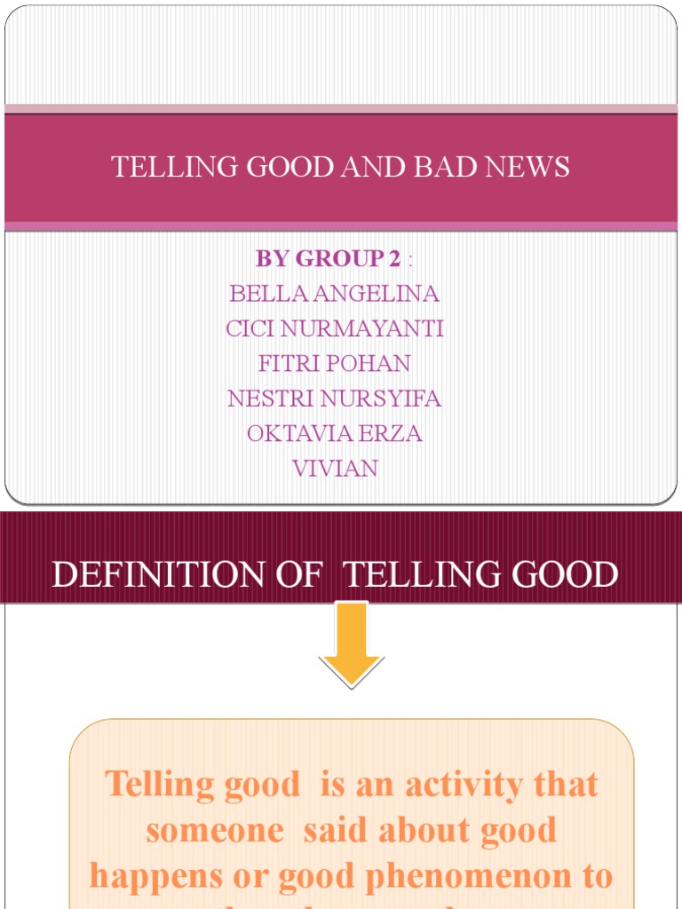 Good and Bad News Communication Guide | PDF