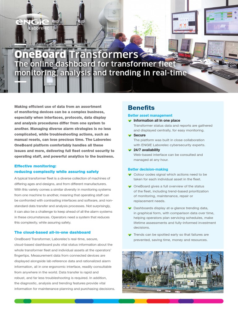 OneBoard: Transformer Fleet Dashboard | PDF | Analytics | Data