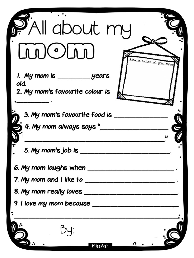 All About My Mom | PDF | Cooking, Food & Wine