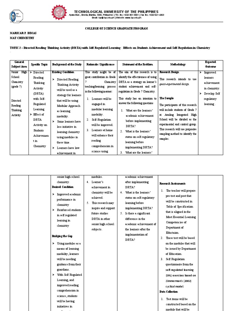 Dimas Topic 2 - Directed Reading Teaching Activity | PDF | Learning ...