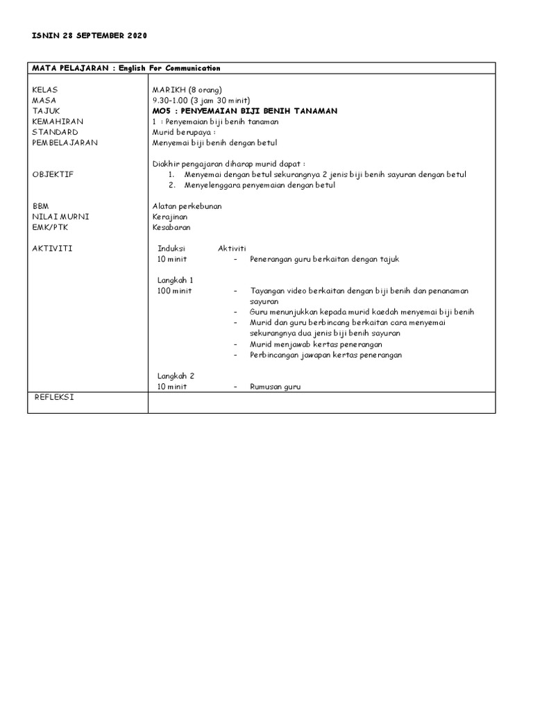 RPH Mingguan Ppki | PDF