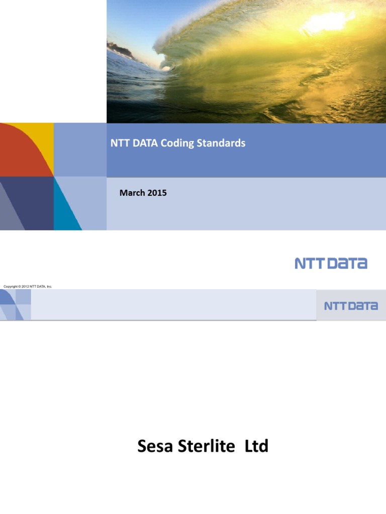NTT DATA Coding Standards: March 2015 | PDF | Parameter (Computer Programming) | Subroutine