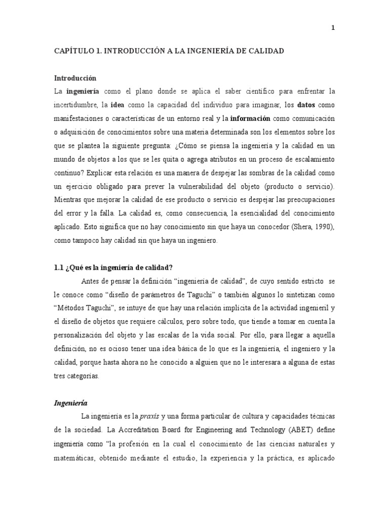 Libro De Ingeniería De Calidad Pdf Pdf Medición Calidad Comercial