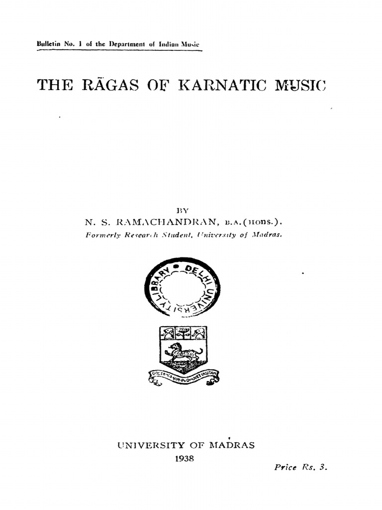 Rag As of Carnatic Music by Ramachandran | PDF