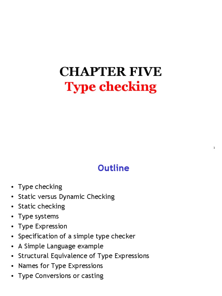 Type checking in depth | PDF | Data Type | Parsing