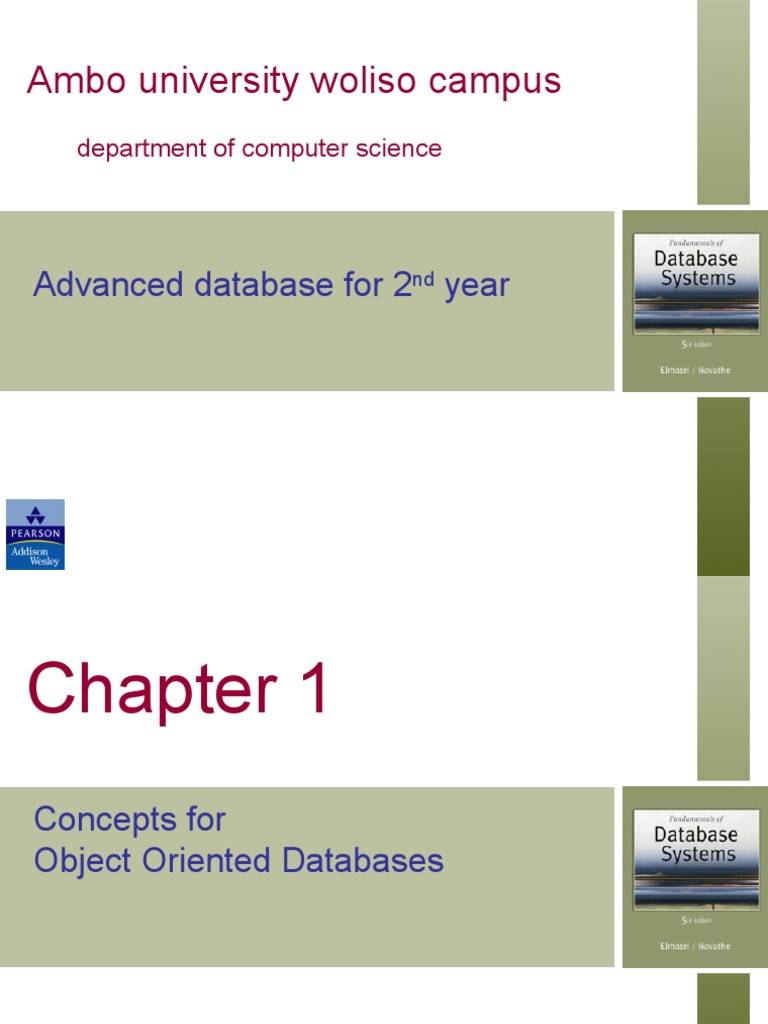 Ambo University Woliso Campus: Advanced Database For 2 Year | PDF ...