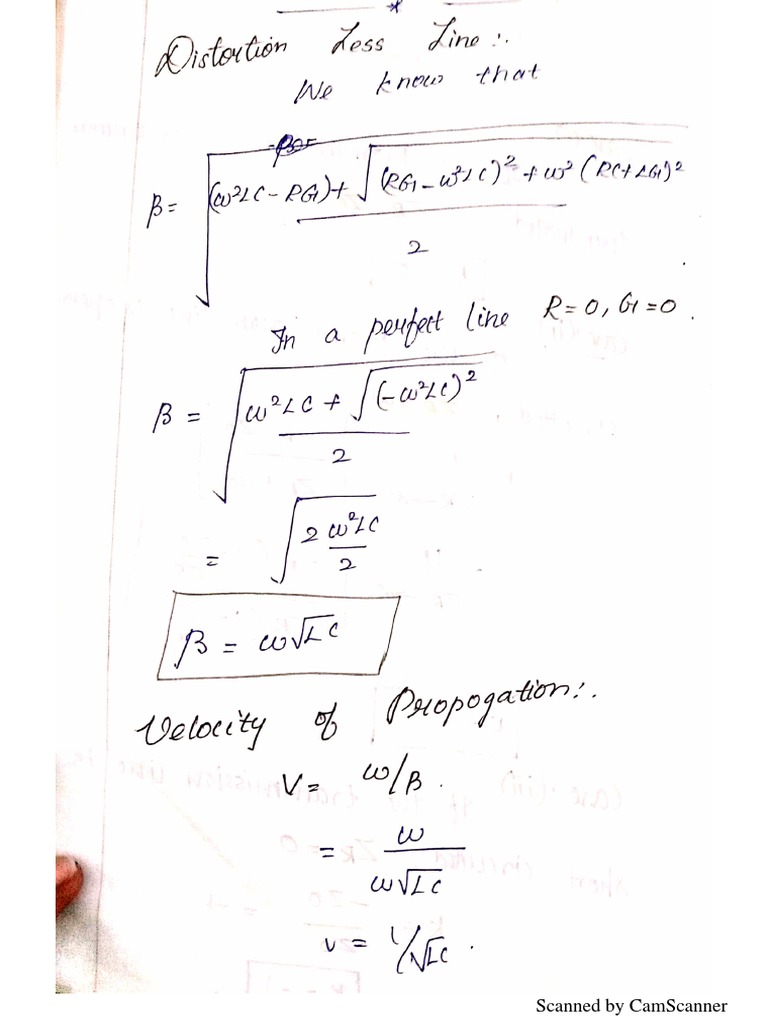 Distortion Less Line | PDF