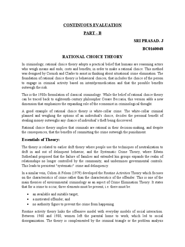 Continuous Evaluation - Part-B | PDF | Criminology | Ethical Principles