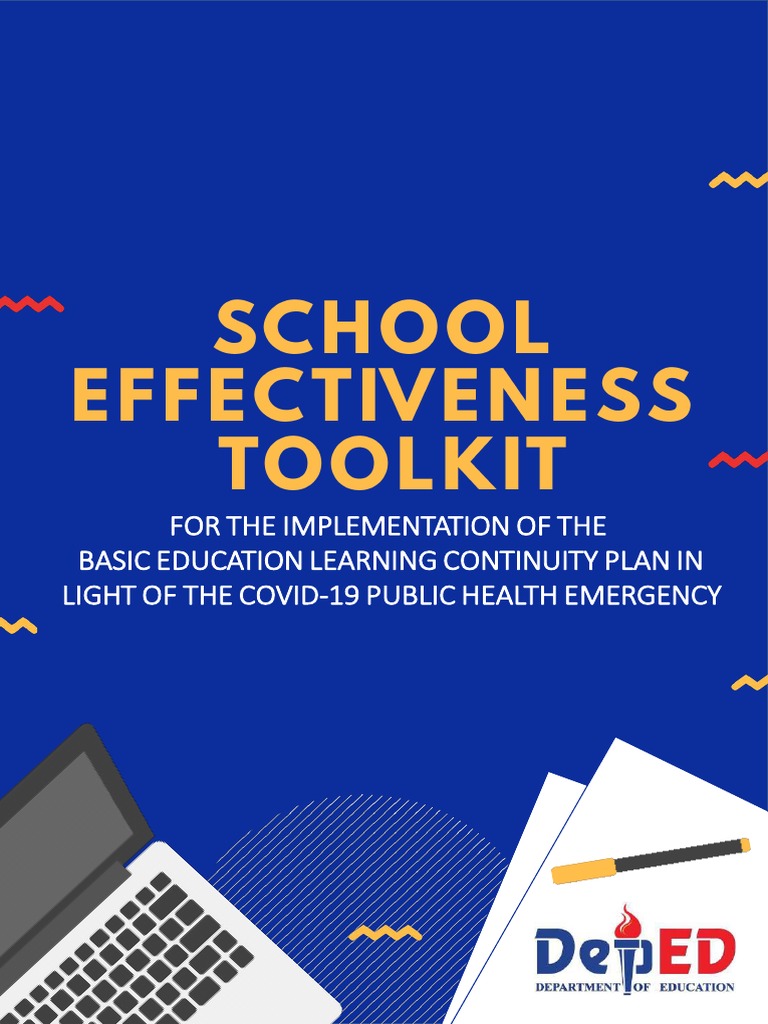 School Effectiveness Toolkit 2020 | PDF | Distance Education | Learning
