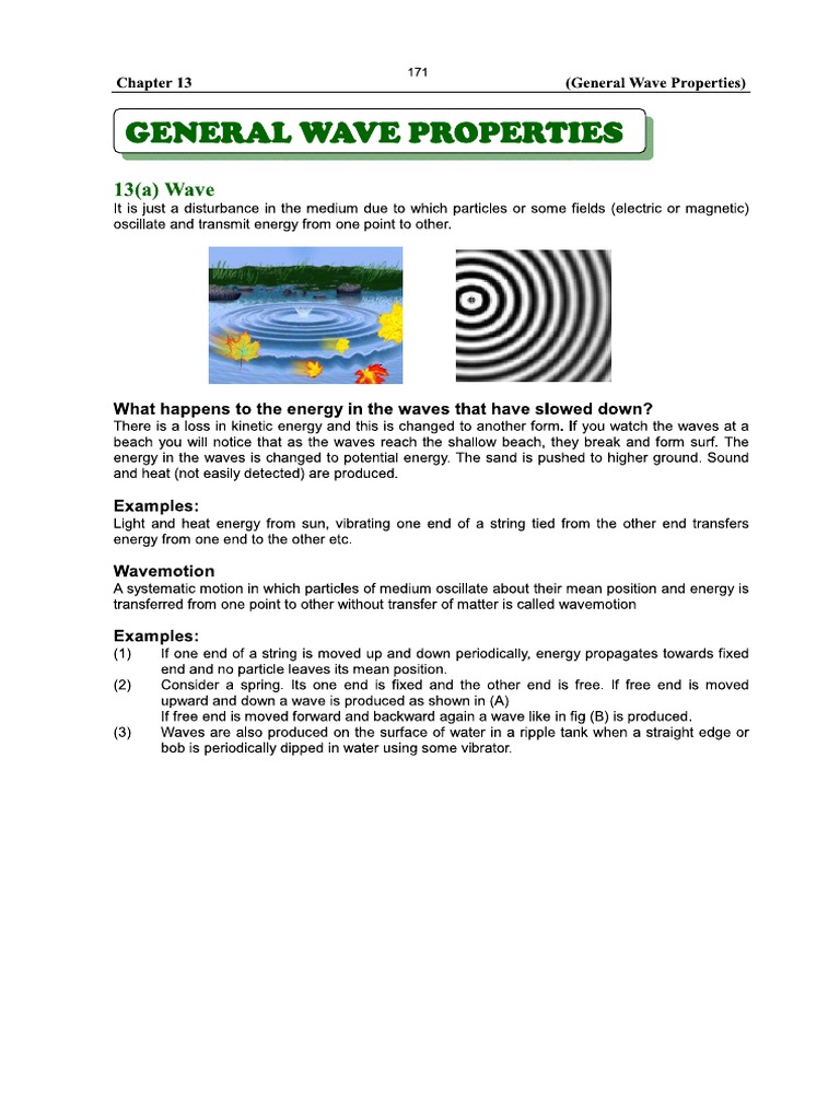 WAVES NOTES For o Levels/ Physics | PDF