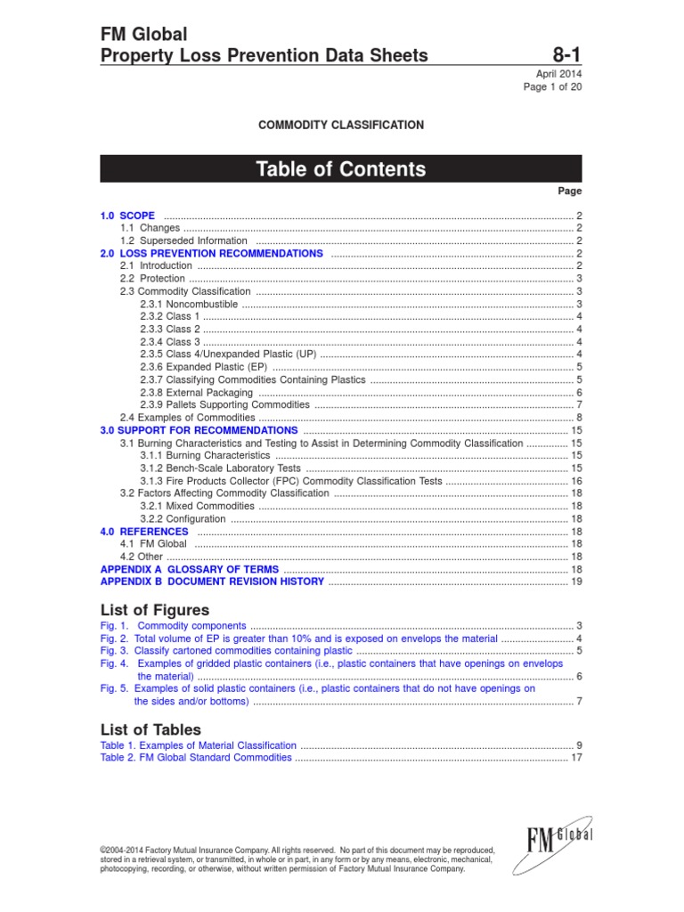 FMDS 8-1-Commodity Classification PDF | PDF | Plastic | Polystyrene