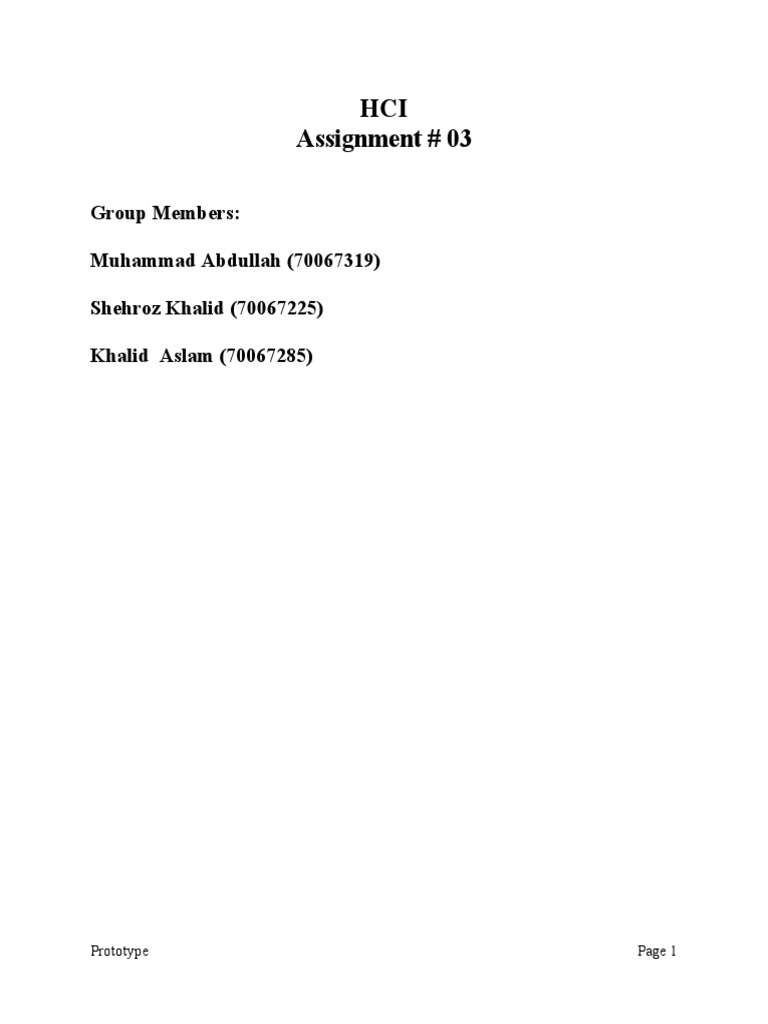 Prototype of Autism App + Case Study Assignment | PDF