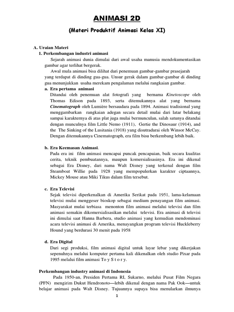 Modul 2D Animation PDF | PDF