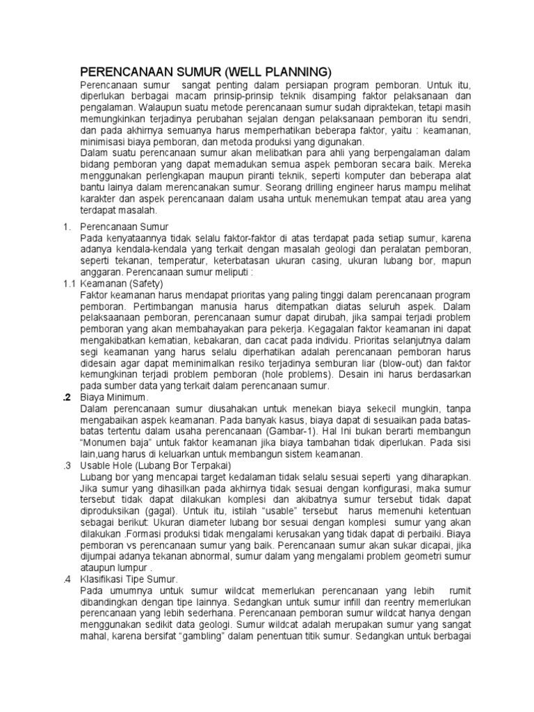 Well Planning & Drilling (Aan) | PDF