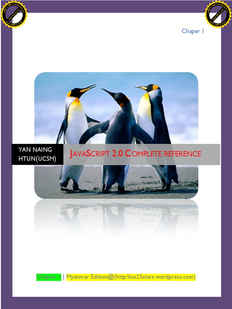 JavaScript - Yan Naing Htun PDF | PDF