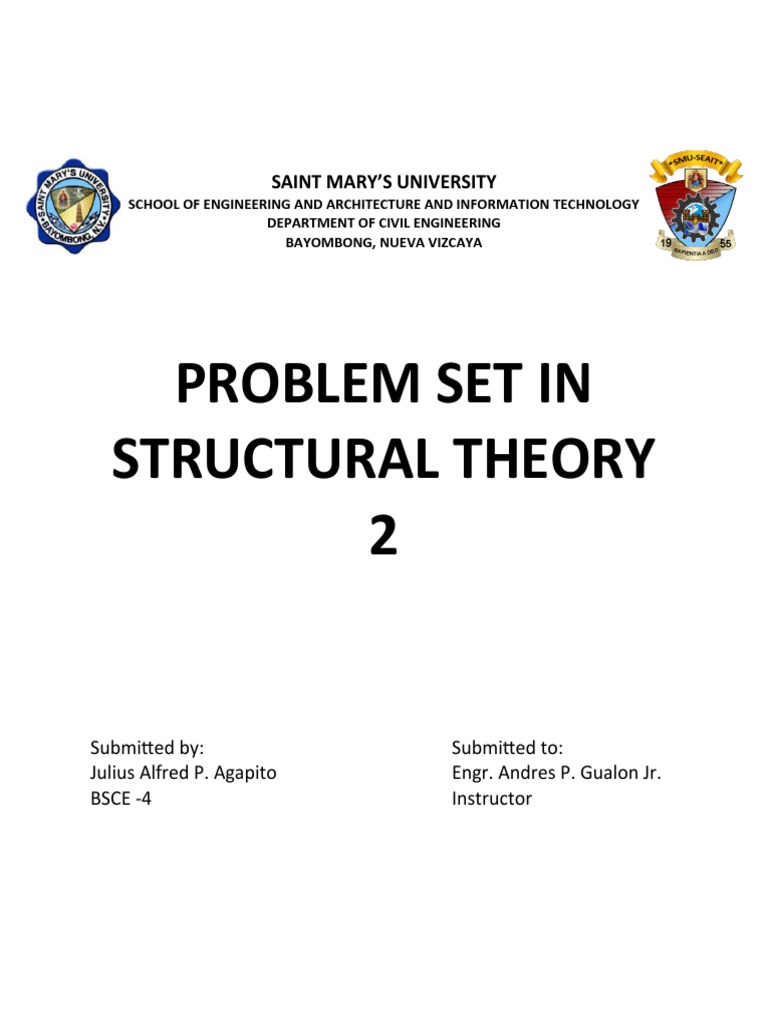 Problem Set in Structural Theory 2: Saint Mary'S University | PDF