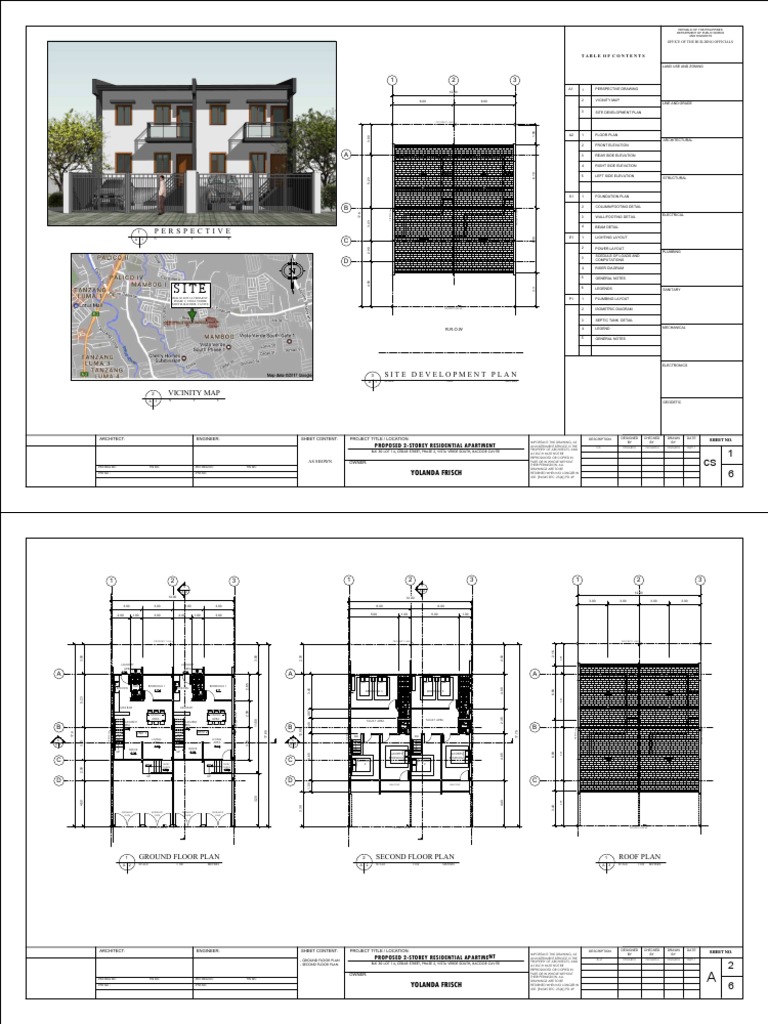 Building Permit Application: Plans and Specifications for a Proposed ...