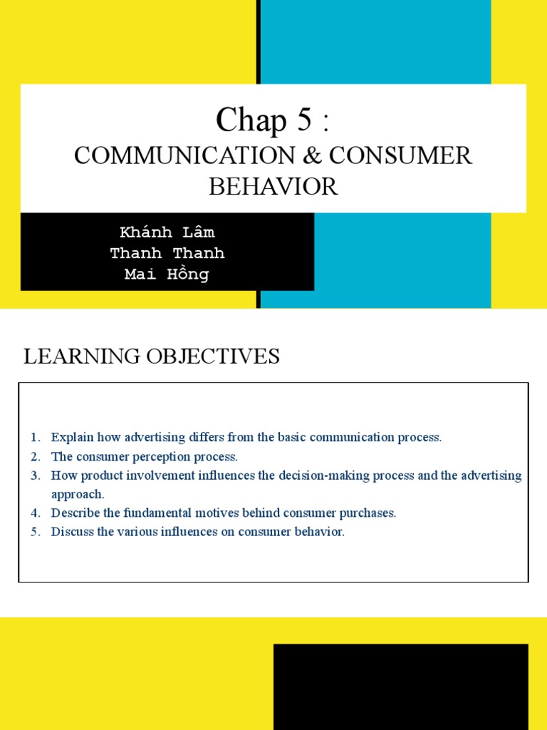 Chap 5:: Communication & Consumer Behavior | PDF | Motivation | Motivational