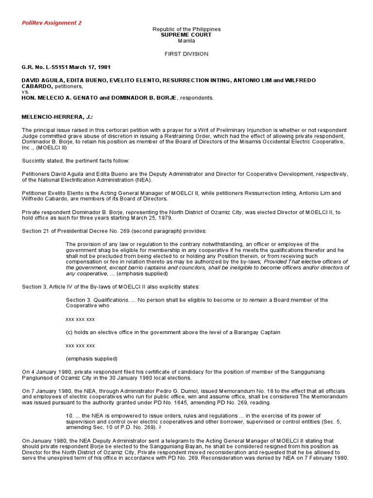 Restraining Order in MOELCI II Case | PDF | Strike Action | Injunction