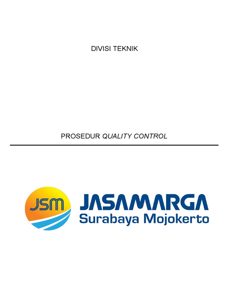 Prosedur Quality Control | PDF