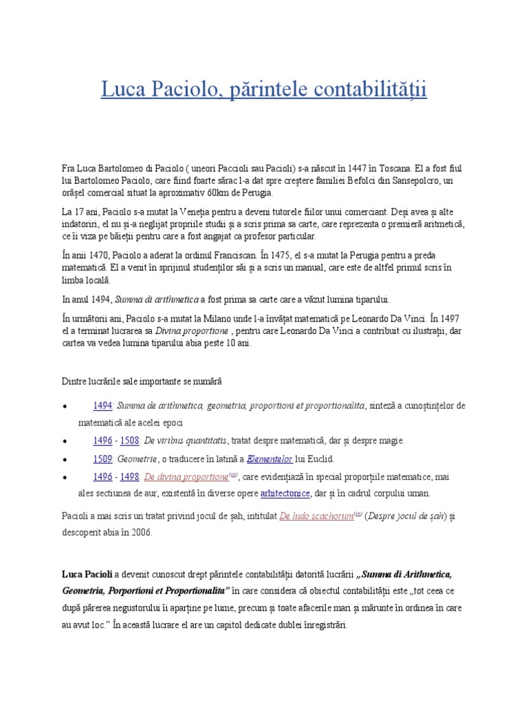 Luca Paciolo | PDF