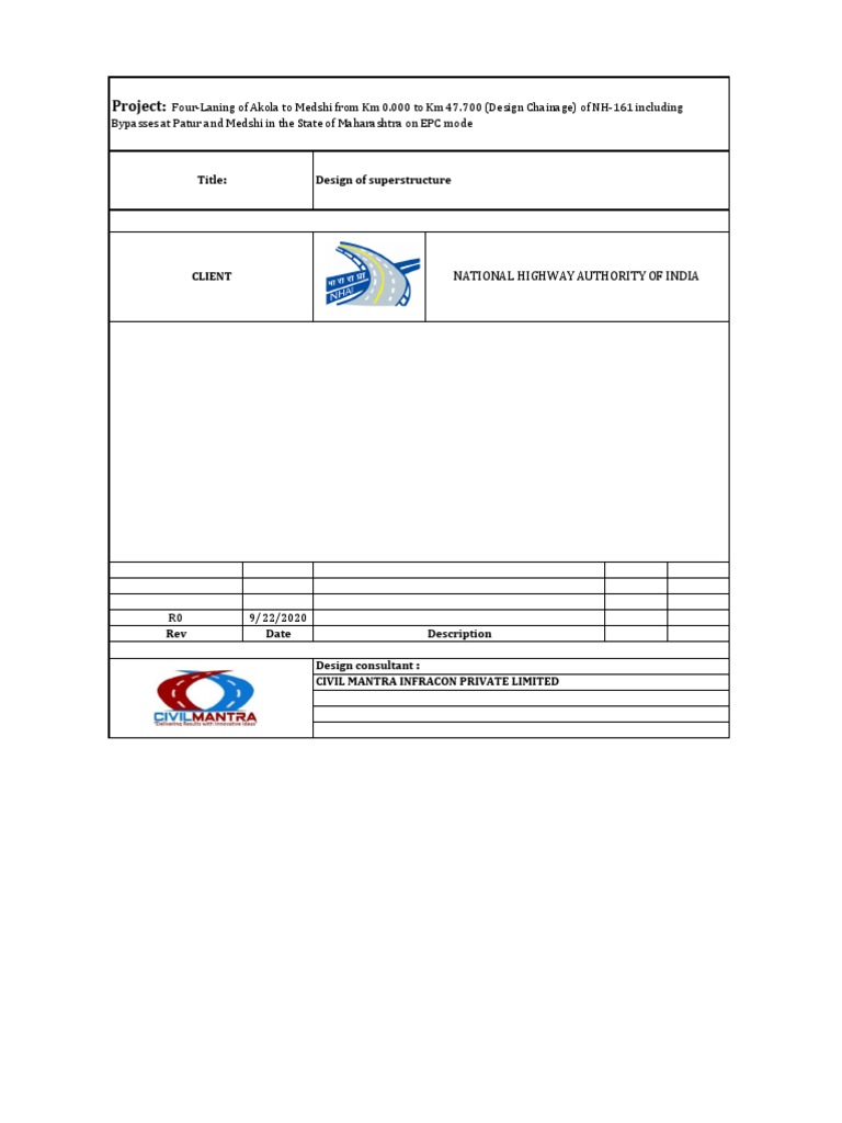 RCC Girder Design | PDF | Bending | Beam (Structure)