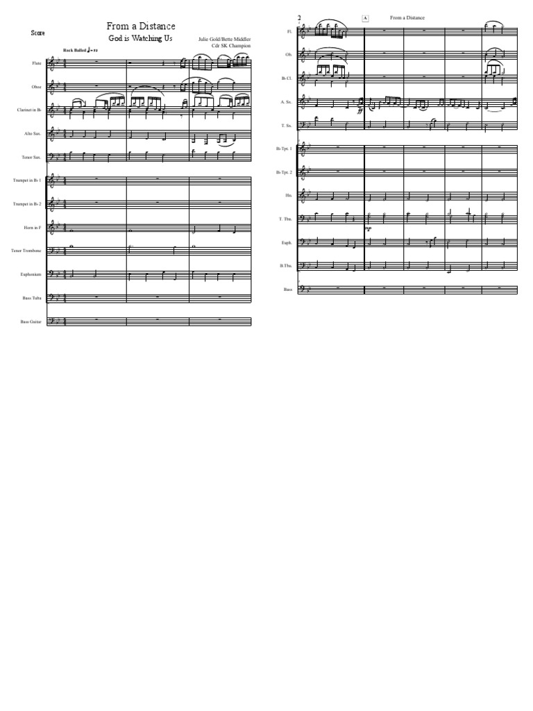 Score (Concert Pitch) PDF | PDF | Organology | Classical Music