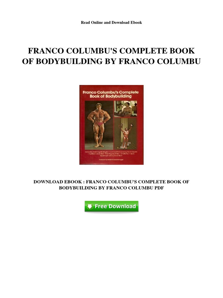 Franco Columbus Complete Book of Bodybuilding by Franco Columbu PDF ...