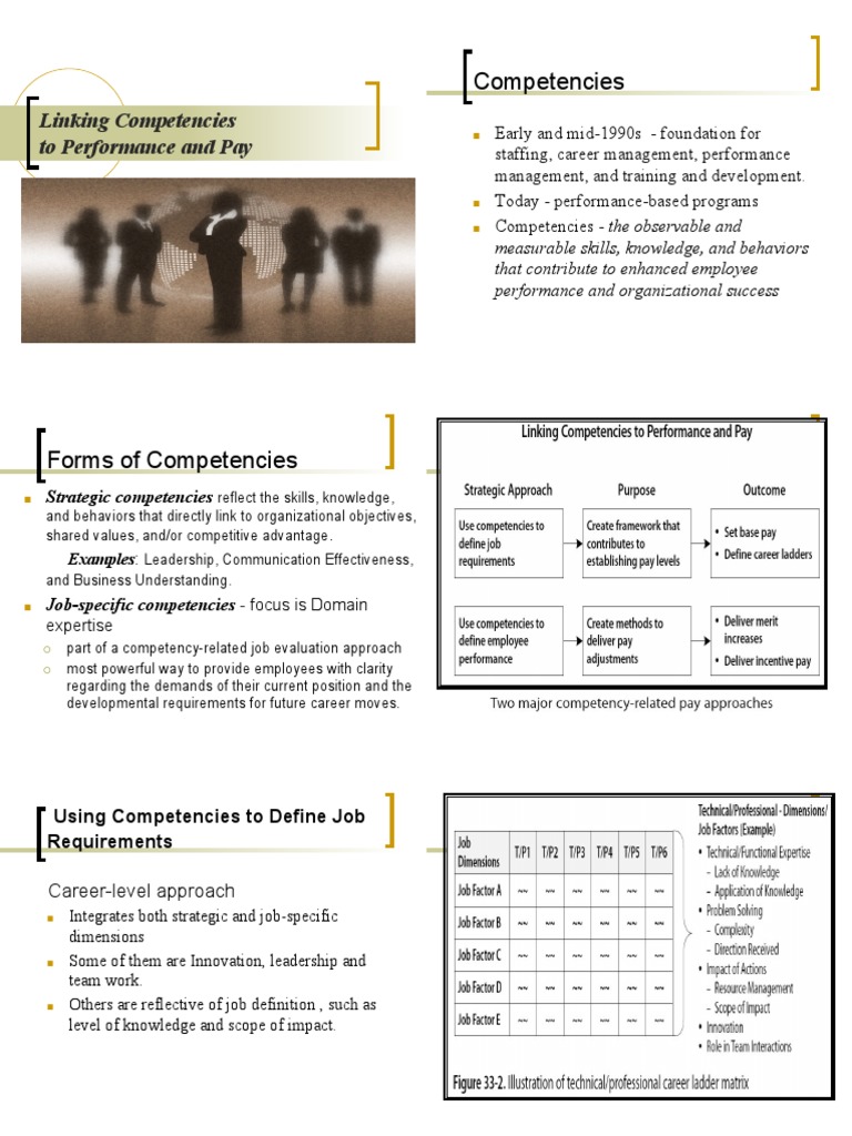 Linking Compentency To Performance and Pay | PDF | Competence (Human ...