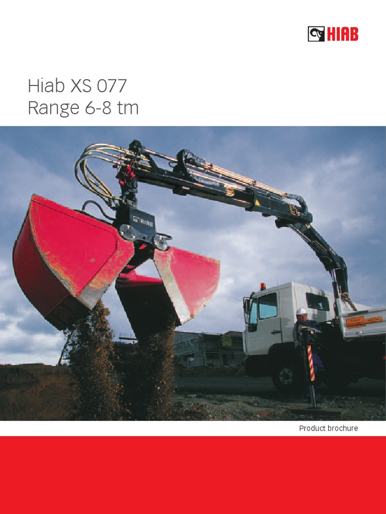 Hiab XS 077 Range 6-8 TM: Product Brochure | PDF | Crane (Machine ...