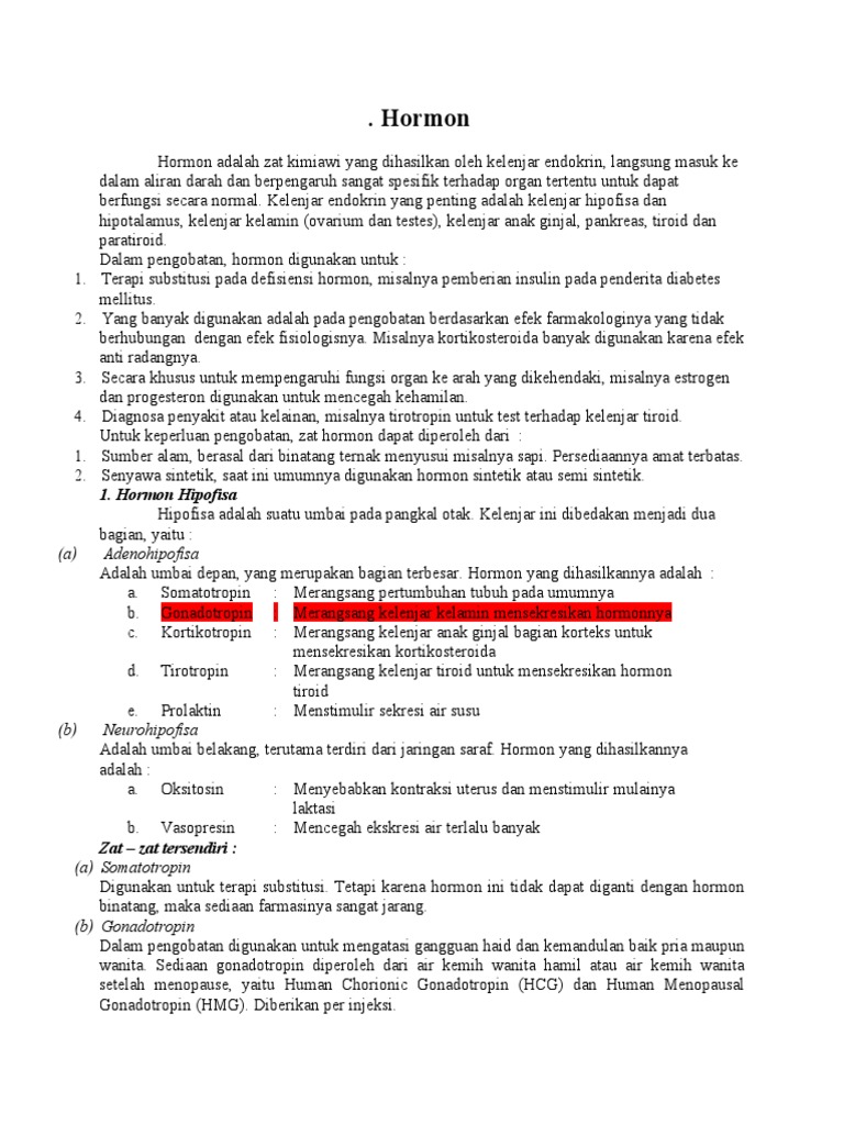 Hormon | PDF | Kesehatan Holistik