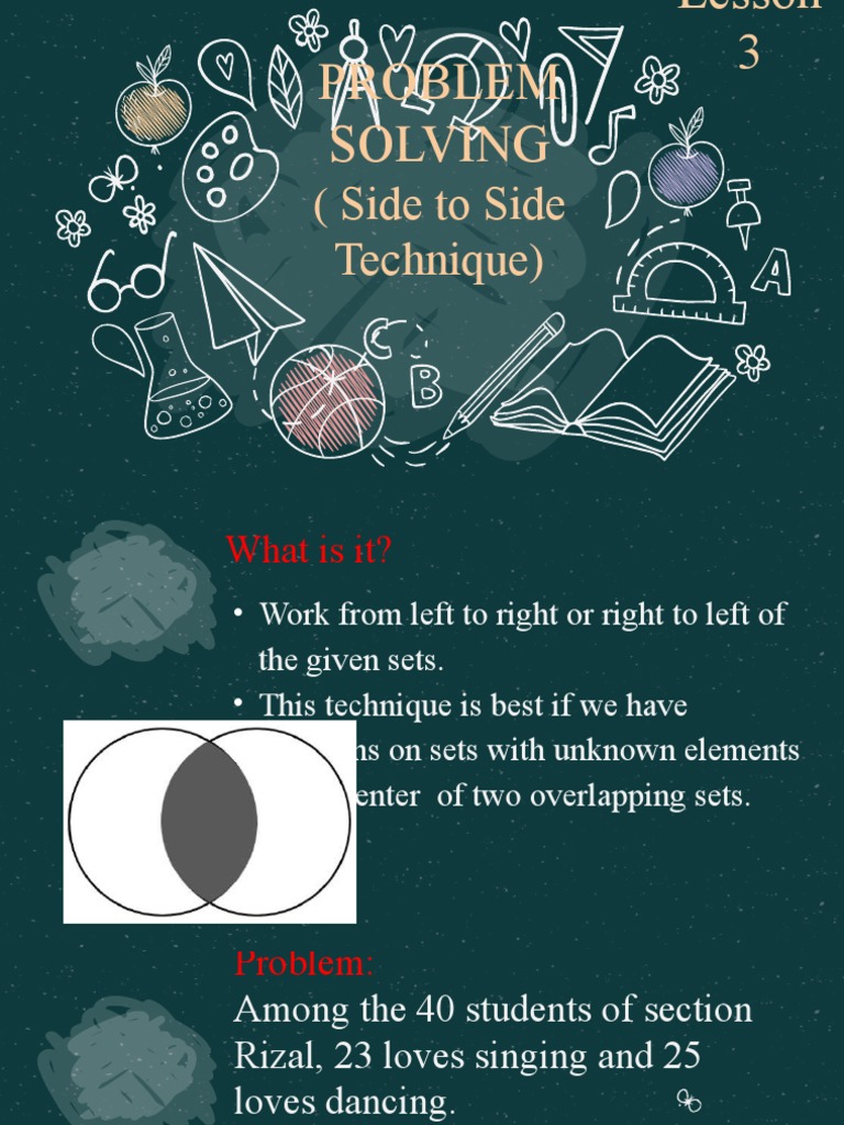 Venn Diagram Problem Solving Guide | PDF