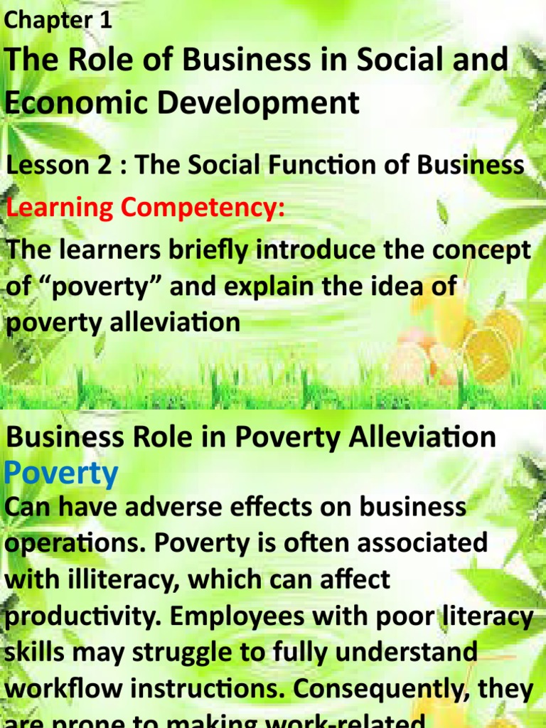 Business Strategies for Poverty Alleviation | PDF | Sanitation | Poverty