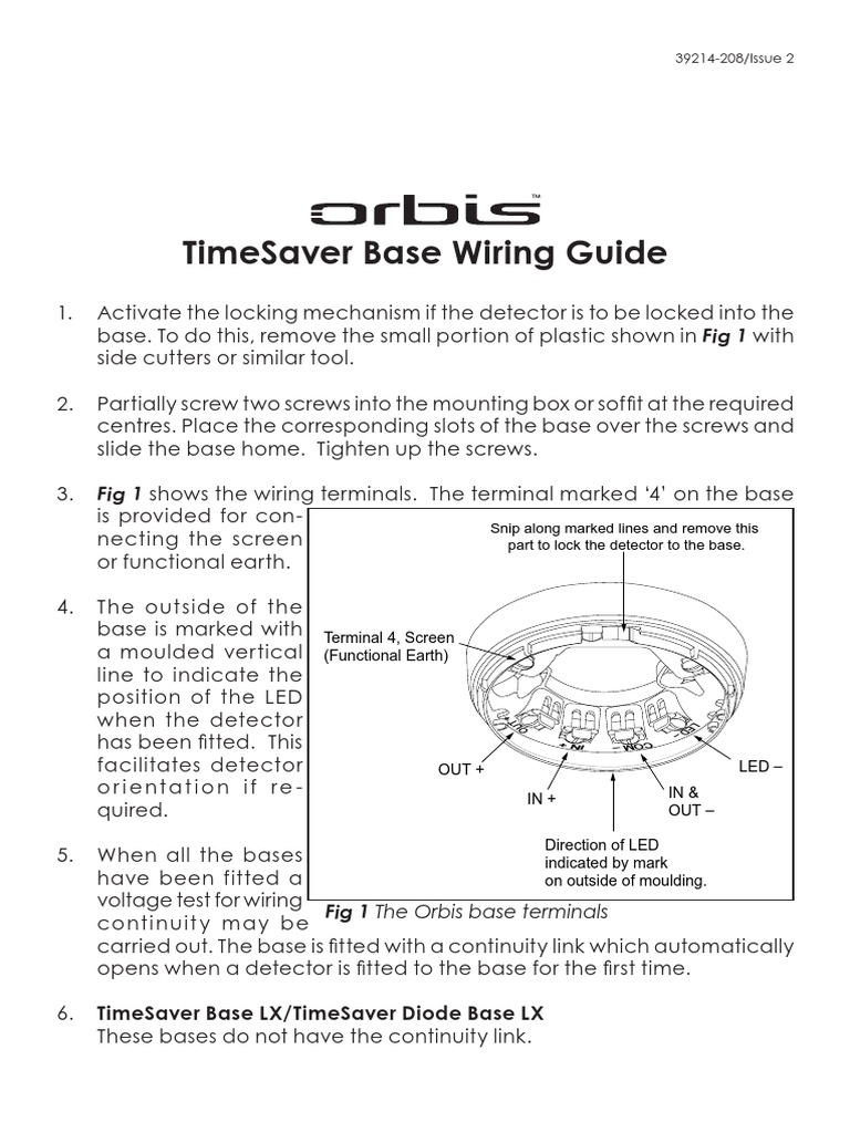 Timesaver Base Wiring Guide Timesaver Base Wiring Guide: Fig 1 The ...