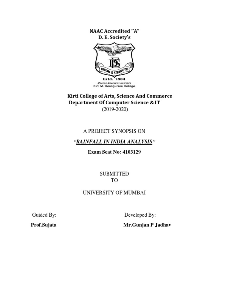 Gunjan Project Certificate PDF | PDF