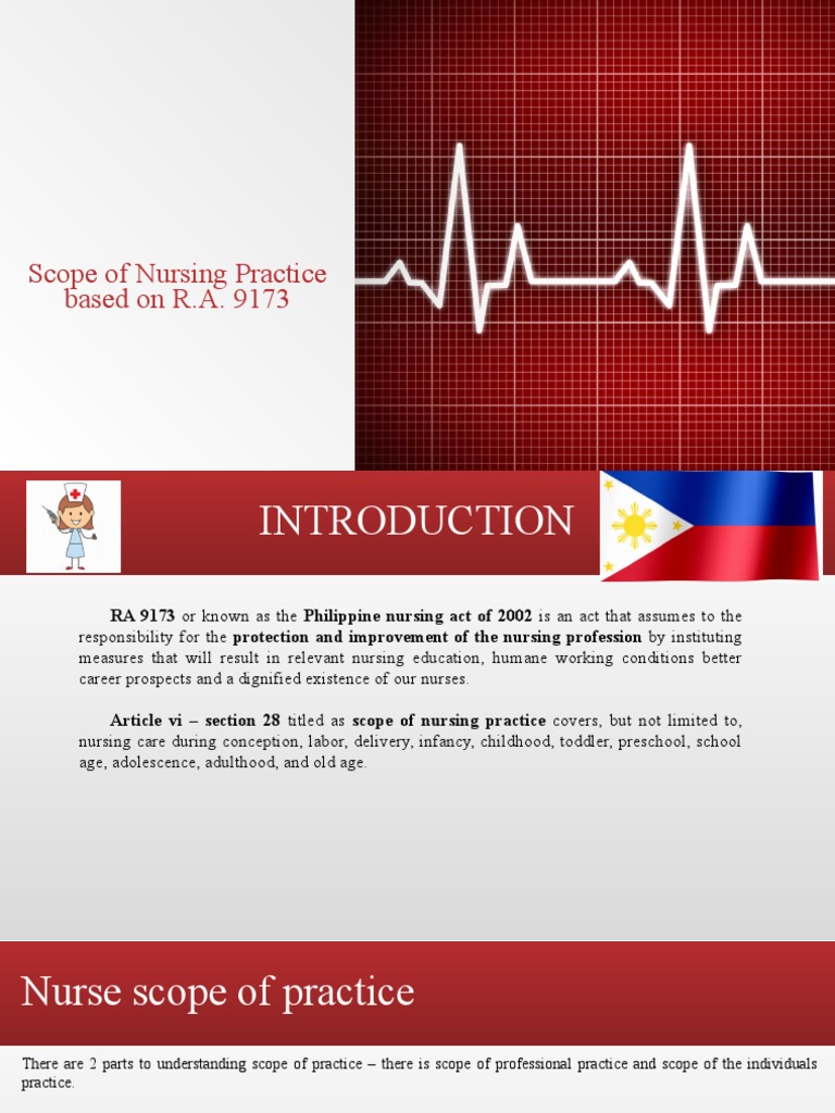 Scope of Nursing Practice Based On R.A. 9173 | PDF | Nursing | Childhood