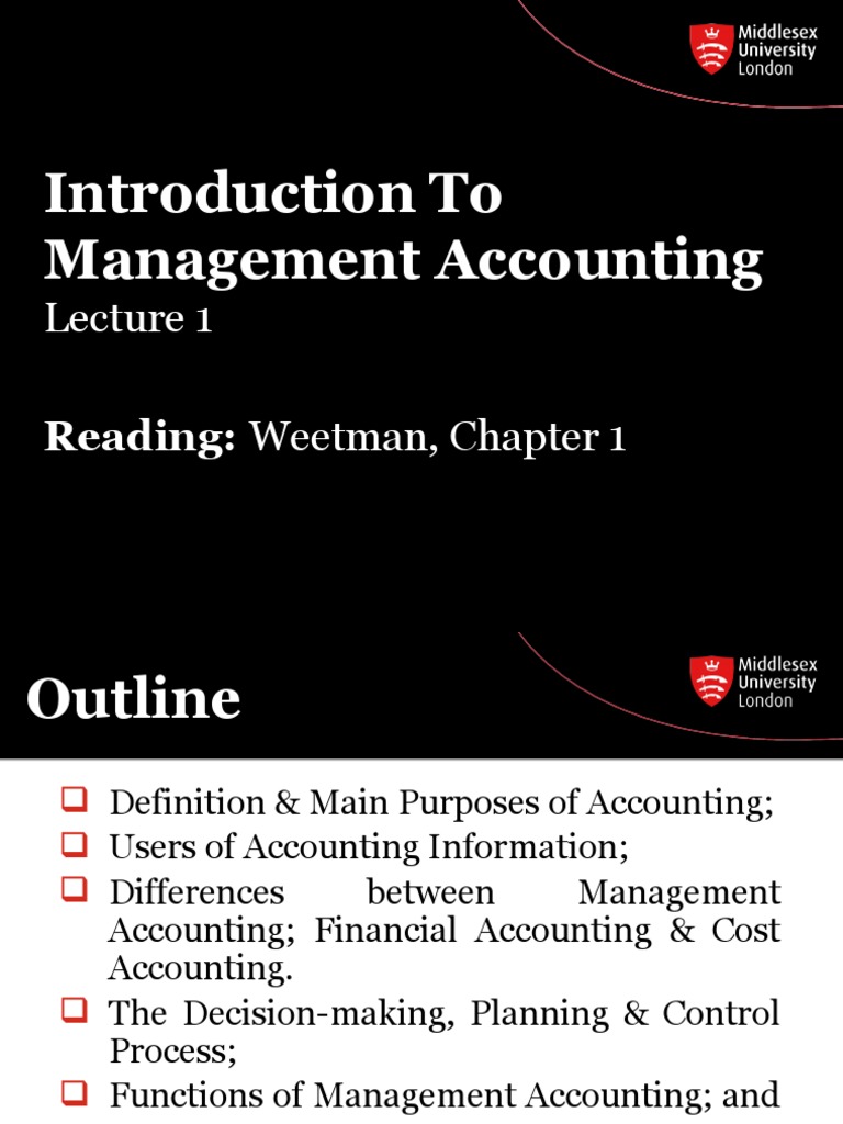 Understanding the Fundamentals of Management Accounting | PDF ...