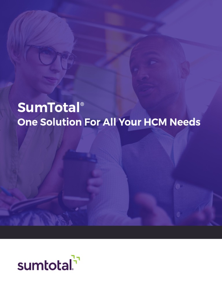 Sumtotal: One Solution For All Your HCM Needs | Download Free PDF | Software As A Service ...