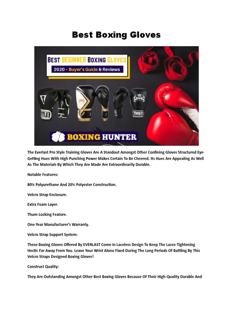 Boxing Gloves | PDF