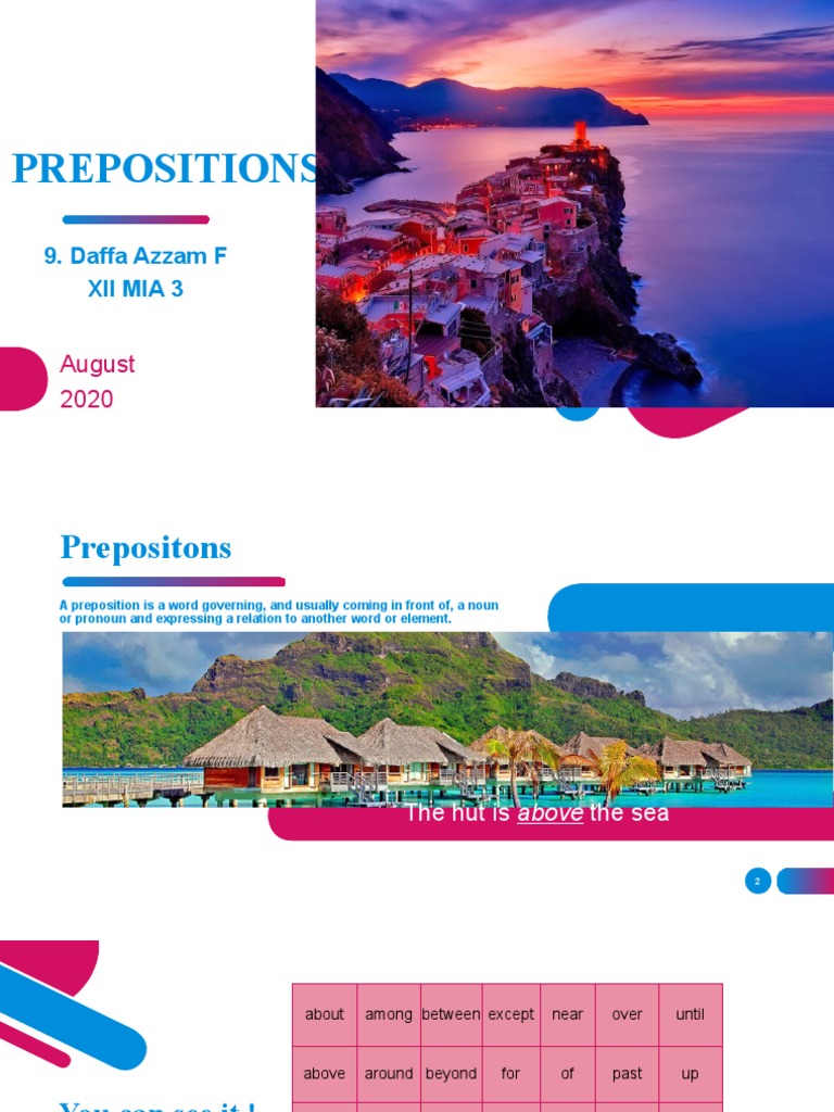 Prepositions | PDF | Preposition And Postposition | Linguistic Typology