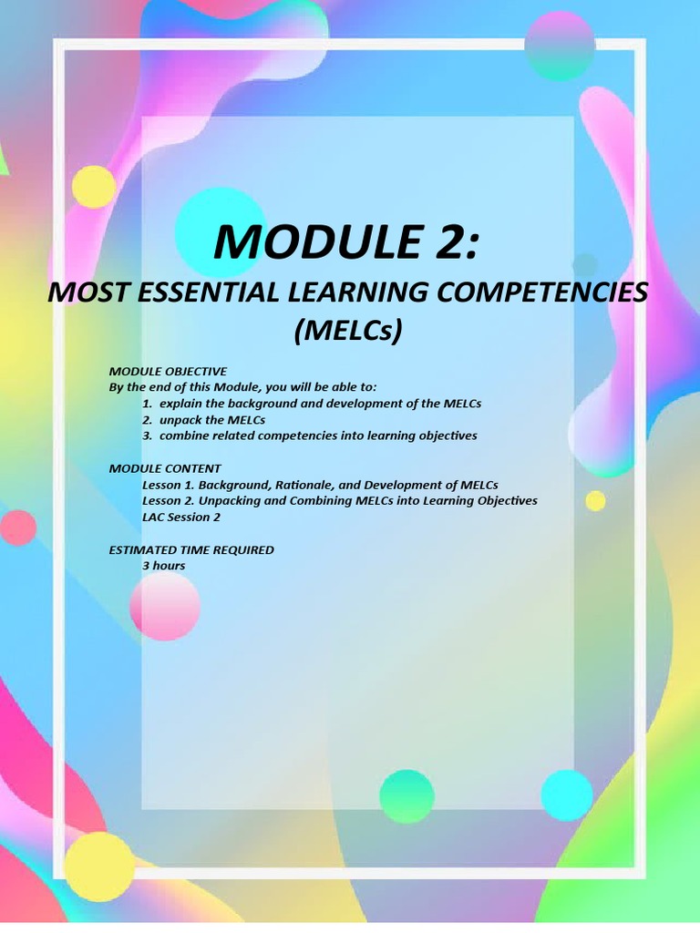 Most Essential Learning Competencies (Melcs) | PDF | Curriculum ...