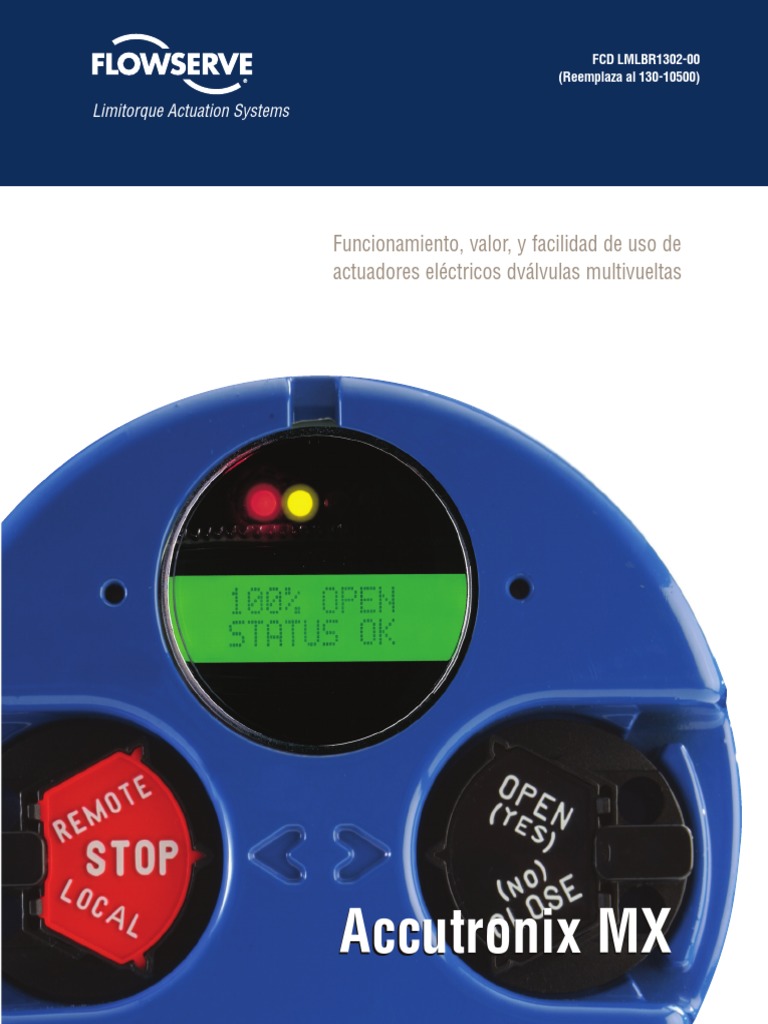 Actuador LIMITORQUE Modelo MX PDF | PDF | Solenoide | Engranaje