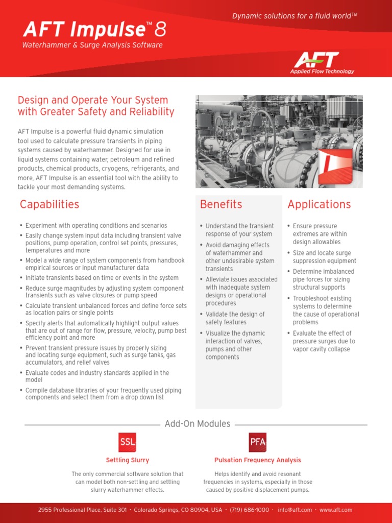 AFT Impulse 8 Data Sheet | PDF | Pump | Fluid Dynamics