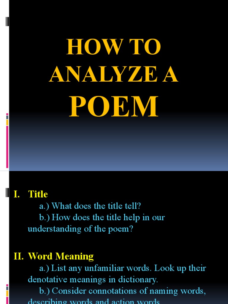Analyzing Merlinda Bobis' Poem | PDF | Poetry