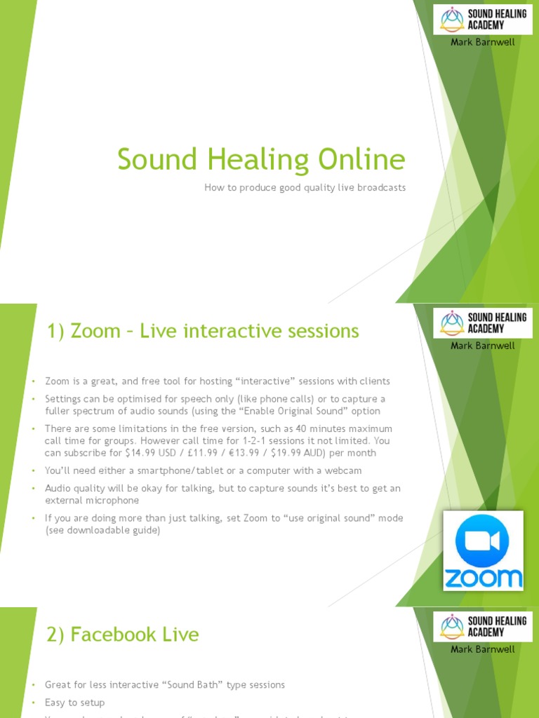 Optimize Sound Healing Broadcasts | PDF | Microphone | Wi Fi