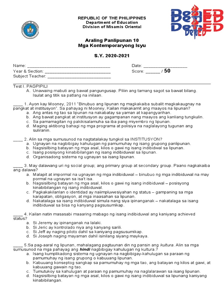 Aral Pan Nat G10 | PDF