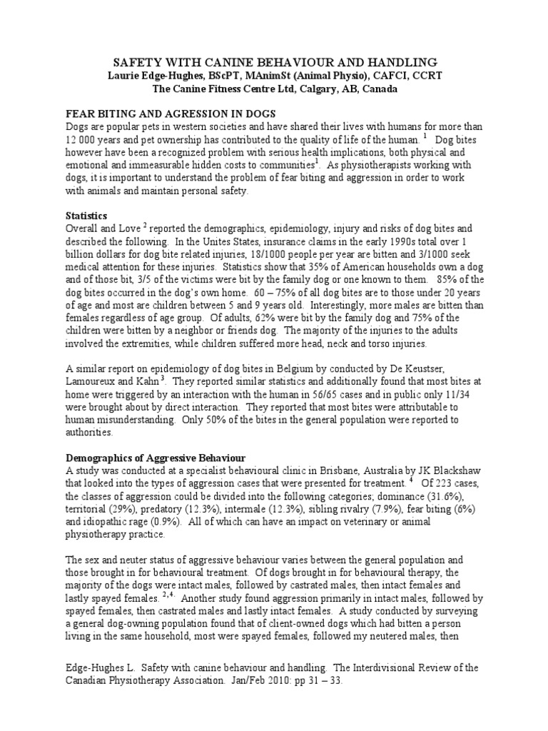 Canine Behaviour and Handling | PDF | Neutering | Dogs