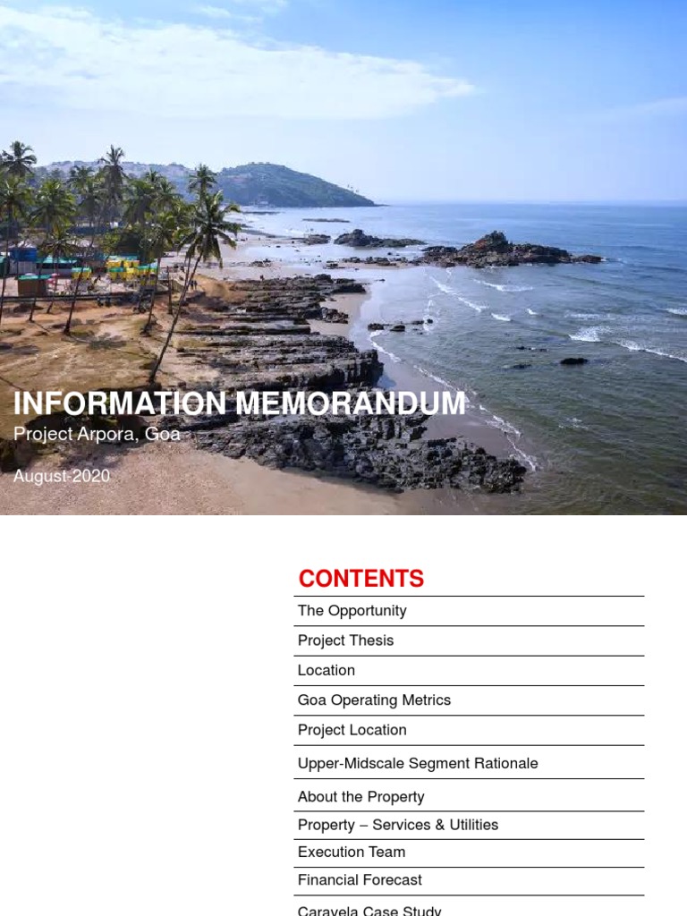 Arpora Goa - Information Presentation | PDF | Hotel | Tourism