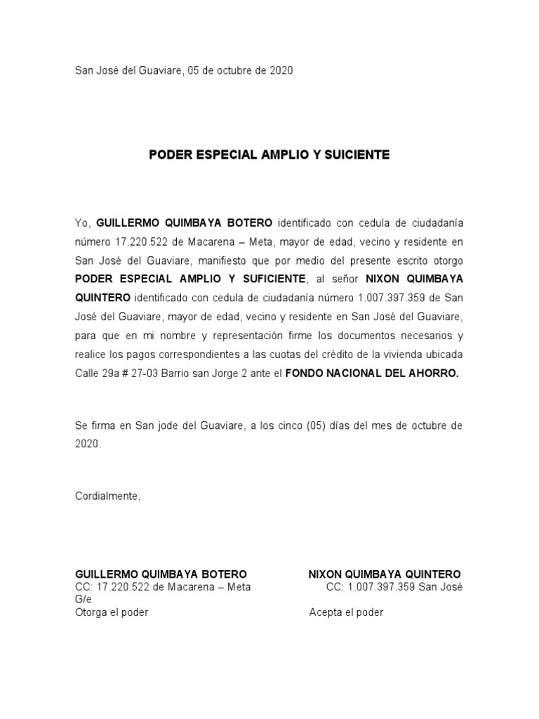 Poder Especial Amplio y Suficiente | PDF | Política | Ciencias sociales